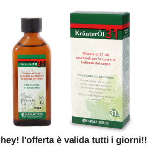 Olio 31: guida contro stitichezza, raffreddore e dolore!